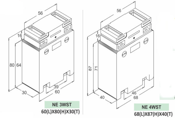 Current transformer WPL Type nylon casing - Newtek Electricals